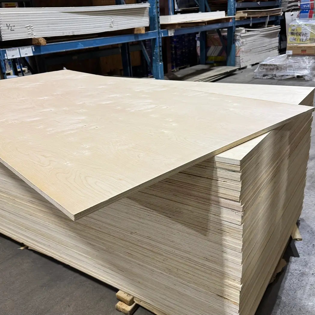 3/4" White Birch Plywood C2 Sanded Unfinished 48" x 96" — Griff ...