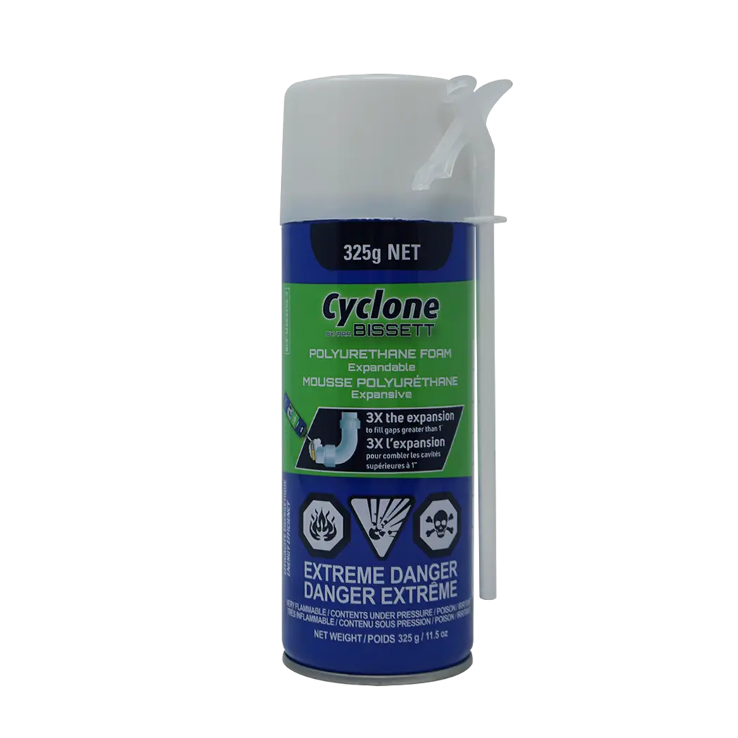 Bissett Cyclone BCF-MX325S-2 Triple Expanding Spray Foam with Straw 32 ...