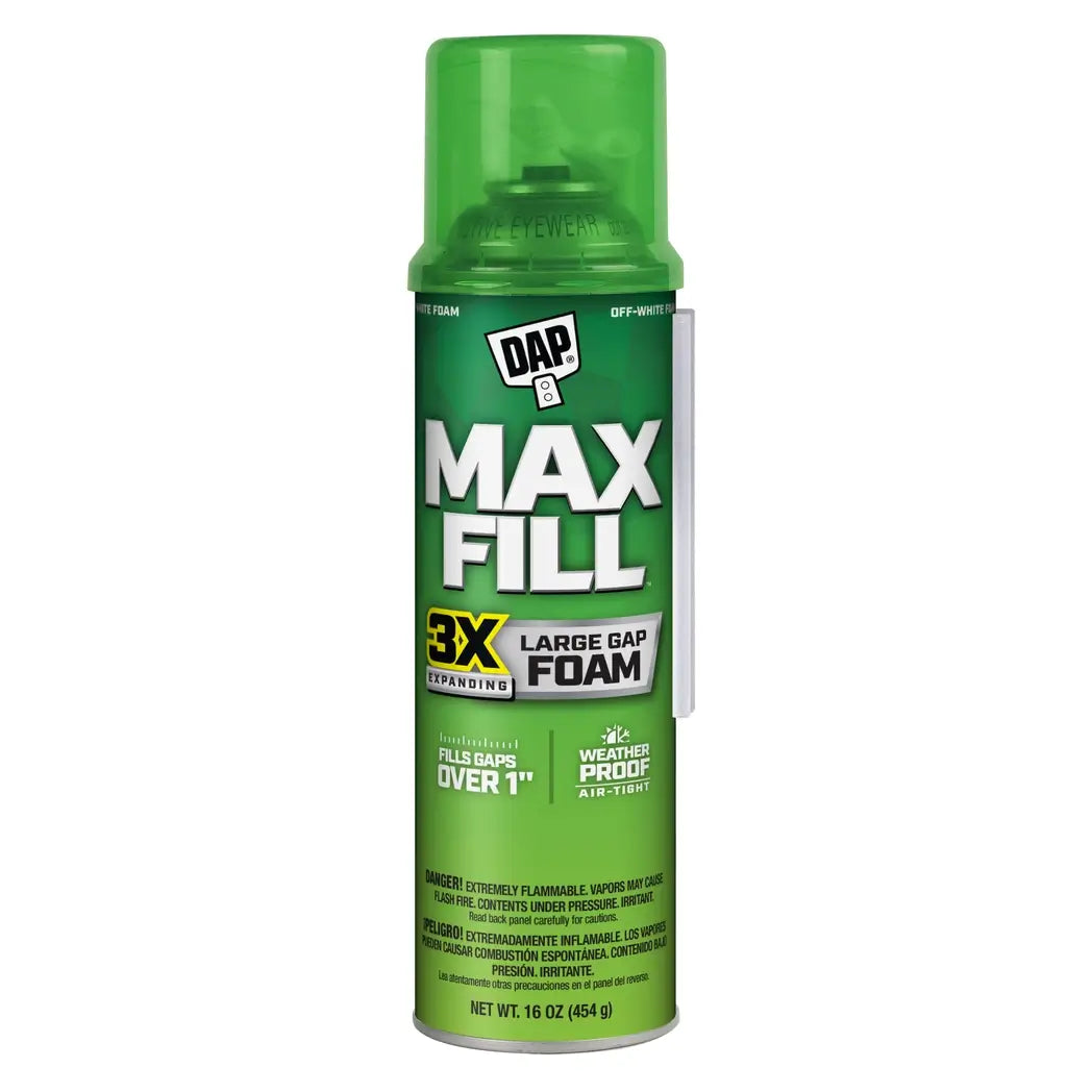 DAP Max Fill™ Triple Expanding Spray Foam Sealant with Straw Dispenser ...