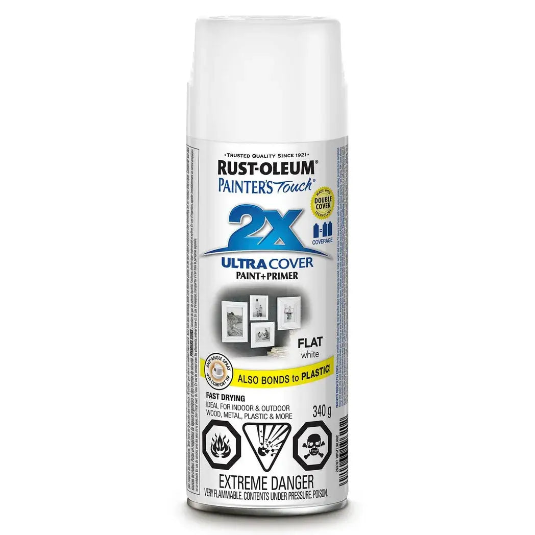 Painter's Touch 2X Ultra Cover Flat White 340g — Griff Building Supplies