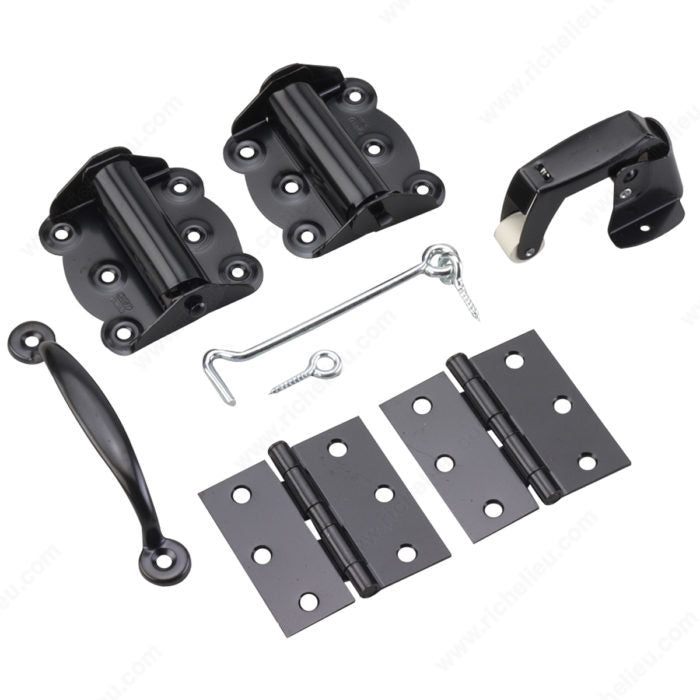 Black Screen Door Hardware Kit - Onward SDK3R — Griff Building Supplies