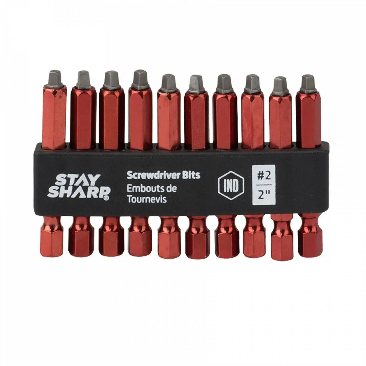 #2 x 2" Square Head Screwdriver Bits - 10 Pack — Griff Building Supplies